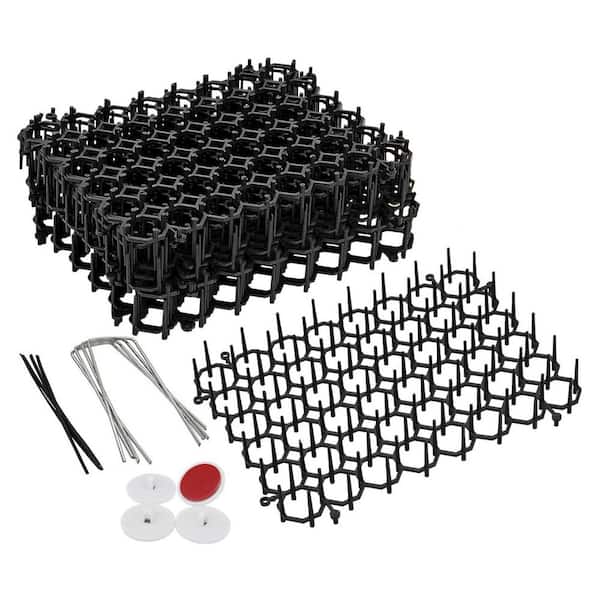 SenQWFa 6 in. 8 ft. 8 in. Cat Deterrent Scat Mat Bird Spikes Repellent ...