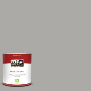 BEHR PREMIUM PLUS 1 gal. #PPU18-14 Cathedral Gray Satin Enamel Low Odor ...