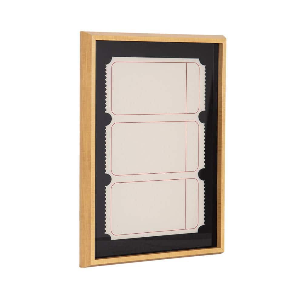 Kate and Laurel Blake 24 in. x 18 in. Natural Plastic Framed Glass Memo ...