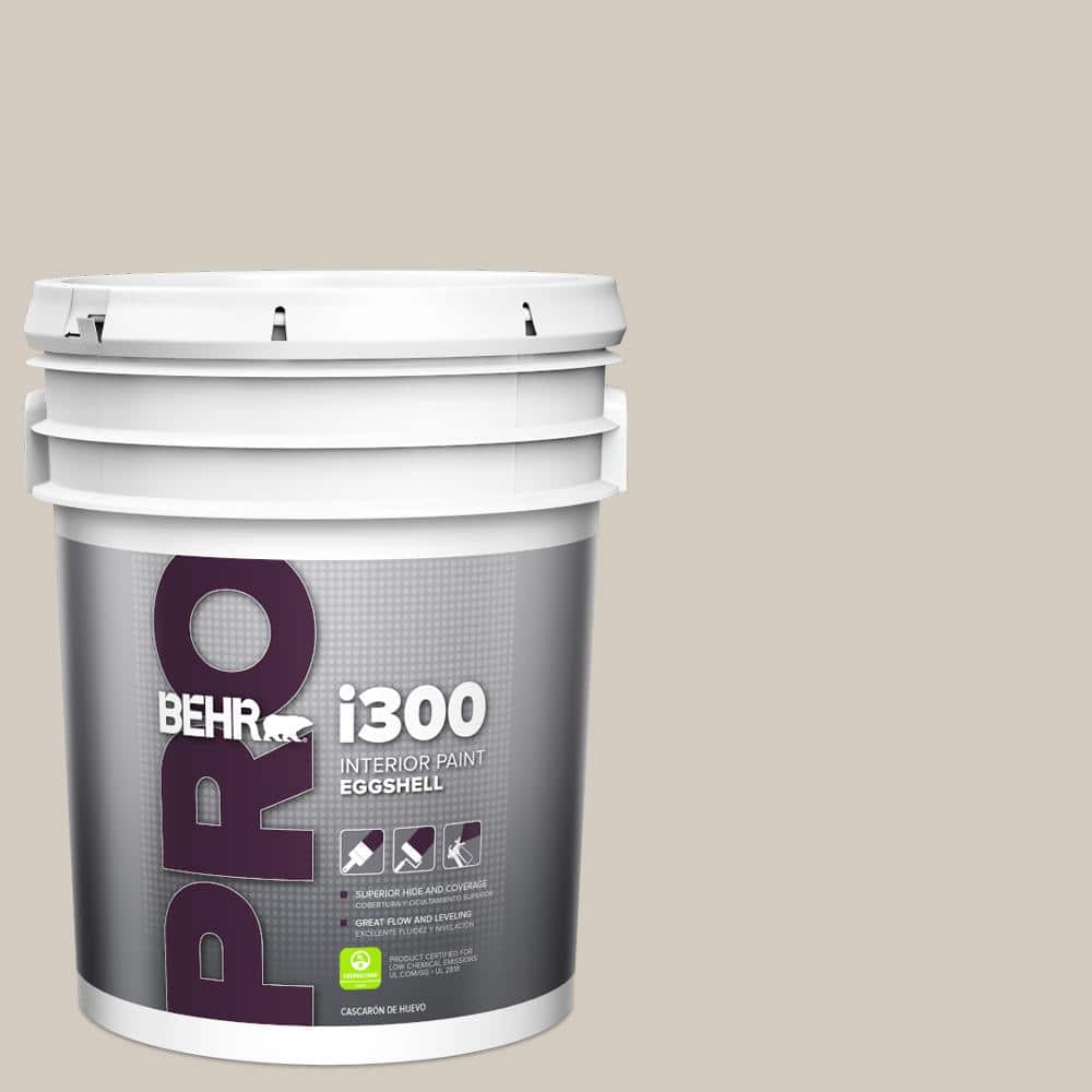 BEHR PRO 5 gal. #N220-2 Ashen Tan Eggshell Interior Paint PR33005 - The ...