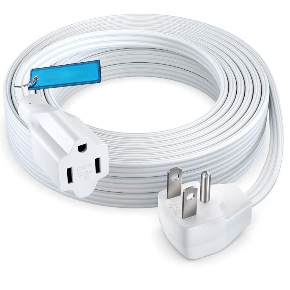 MAXIMM 30 ft. 14 / 3 Medium / Heavy Duty Indoor Extension Cord Flat ...