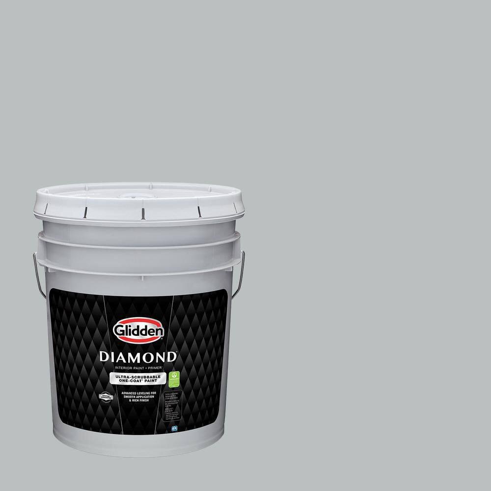 Glidden Diamond 5 gal. PPG1039-2 Maiden Mist Ultra-Flat Interior Paint ...