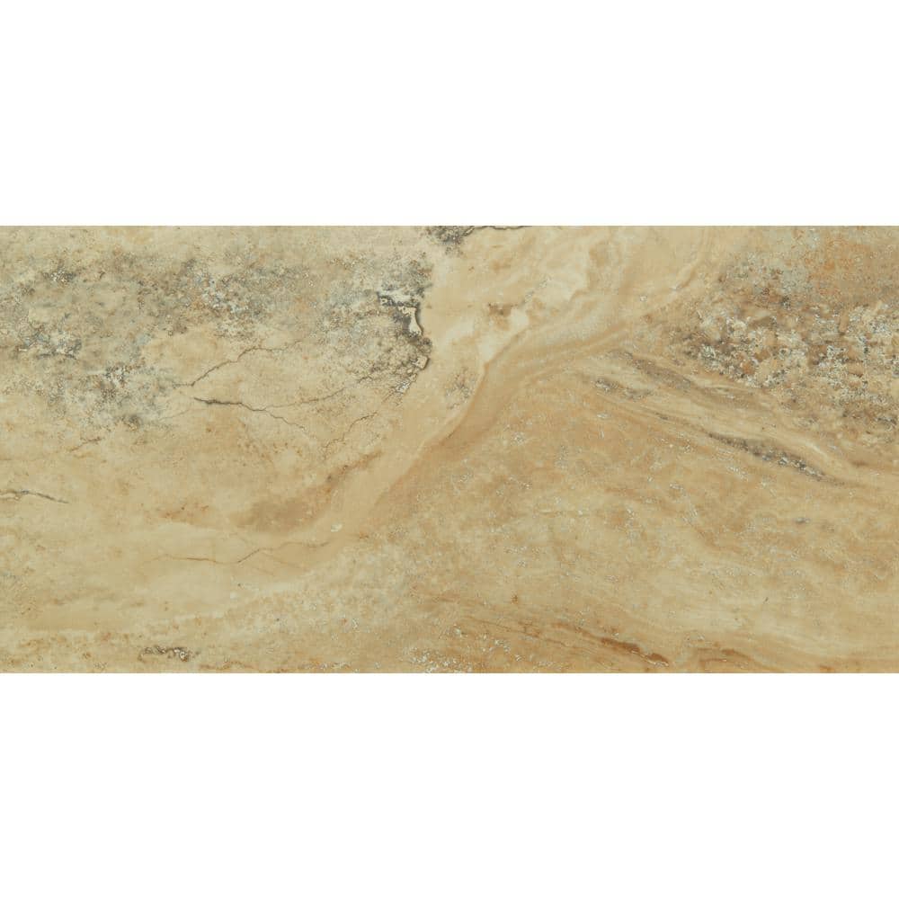 MSI Tuscany Forest 12 in. x 24 in. Polished Porcelain Stone Look Floor ...
