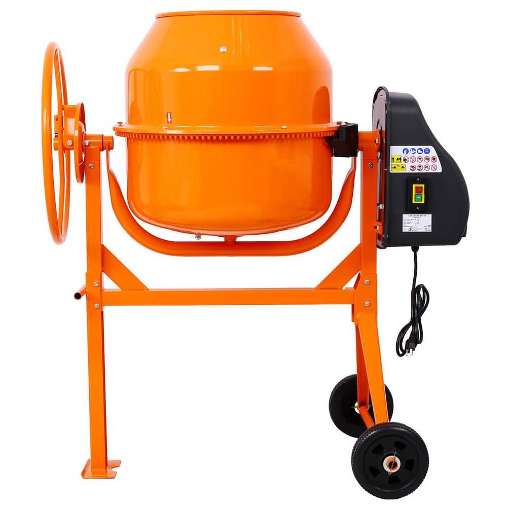 BOPOREA MEGO LLC 5 cu. ft. Cement Mixer, Portable Concrete Mixing ...