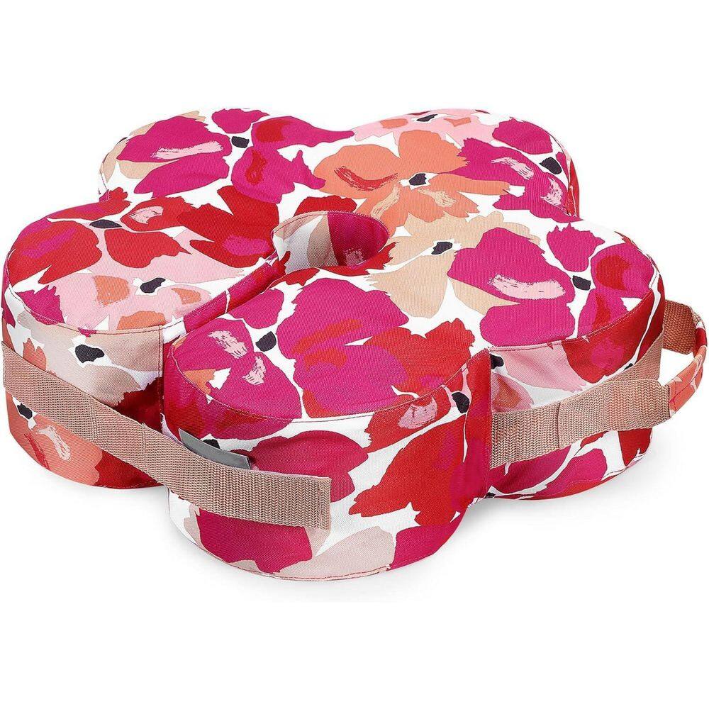 Angel Sar Patio Umbrella Base Weight Bag, Pink Round Sand Bags for ...