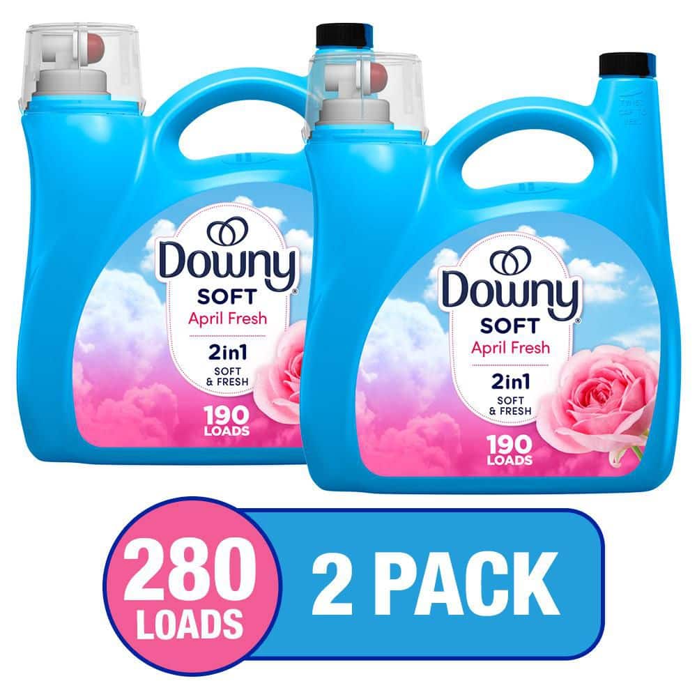 Downy Ultra April Fresh Scent Liquid Fabric Softener, 190-Loads, 140 oz ...