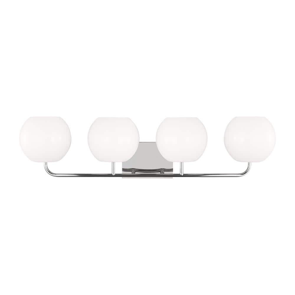 Generation Lighting Rory Extra Large 34 in. 4-Light Chrome Bathroom ...