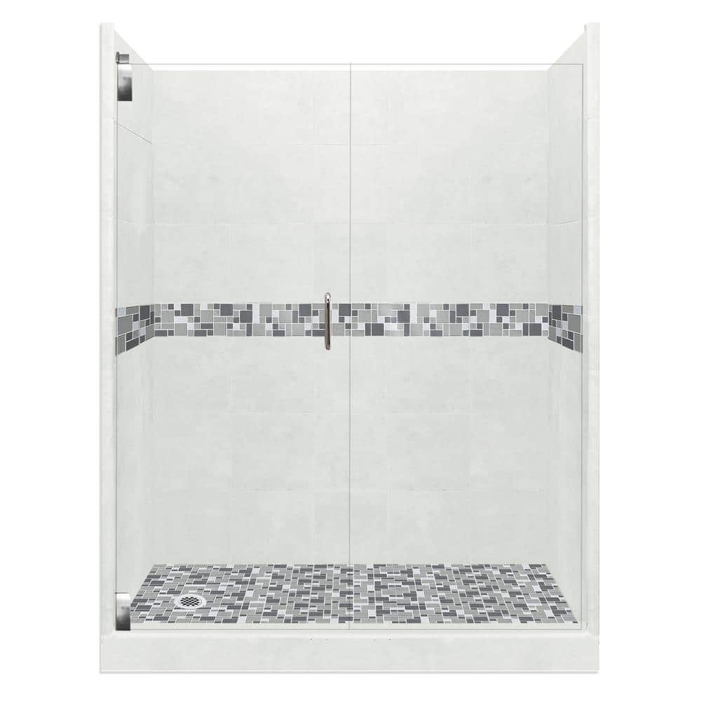 American Bath Factory Newport Grand Hinged 30 in. x 60 in. x 80 in ...