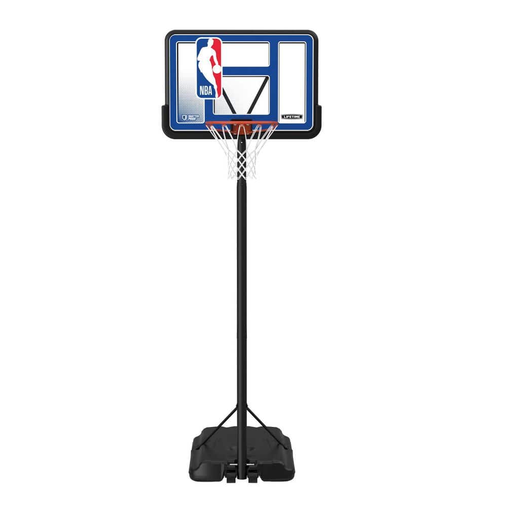 Lifetime NBA Hype Logo 44 in. Portable Basketball Hoop with Wheels-7.5 ...