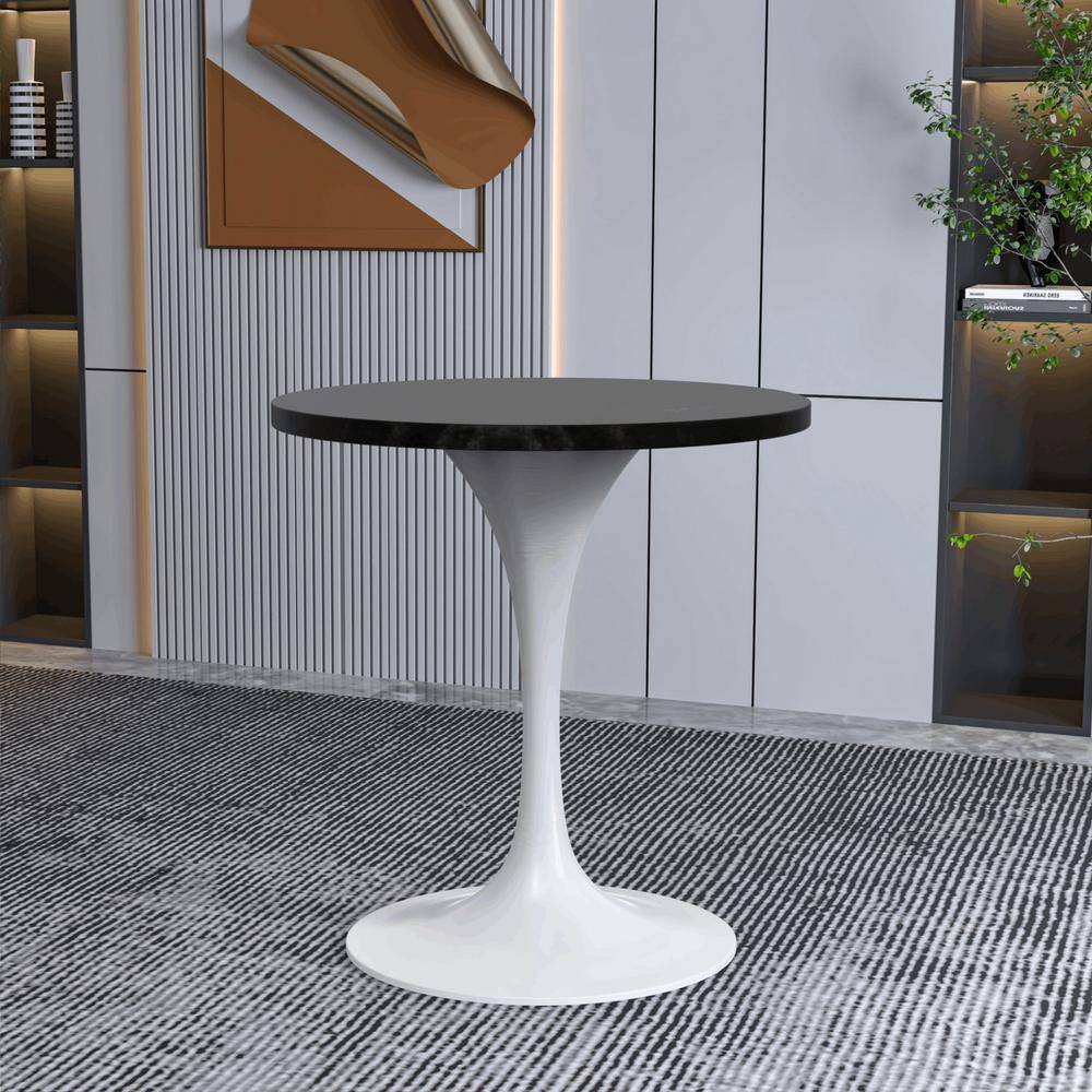 Leisuremod Verve Modern Dining Table with a 27 in. Round MDF Wood ...