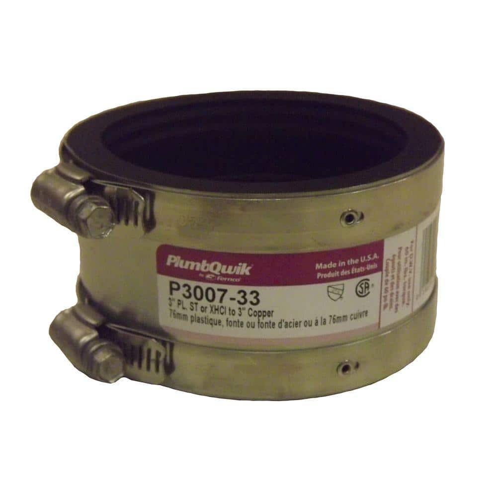 ProFlex 3 in. Neoprene Shielded Coupling P3007-33 - The Home Depot