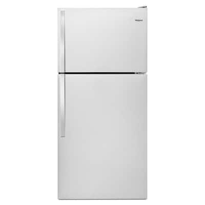 Whirlpool 14 cu. ft. Top Freezer Refrigerator in Monochromatic ...