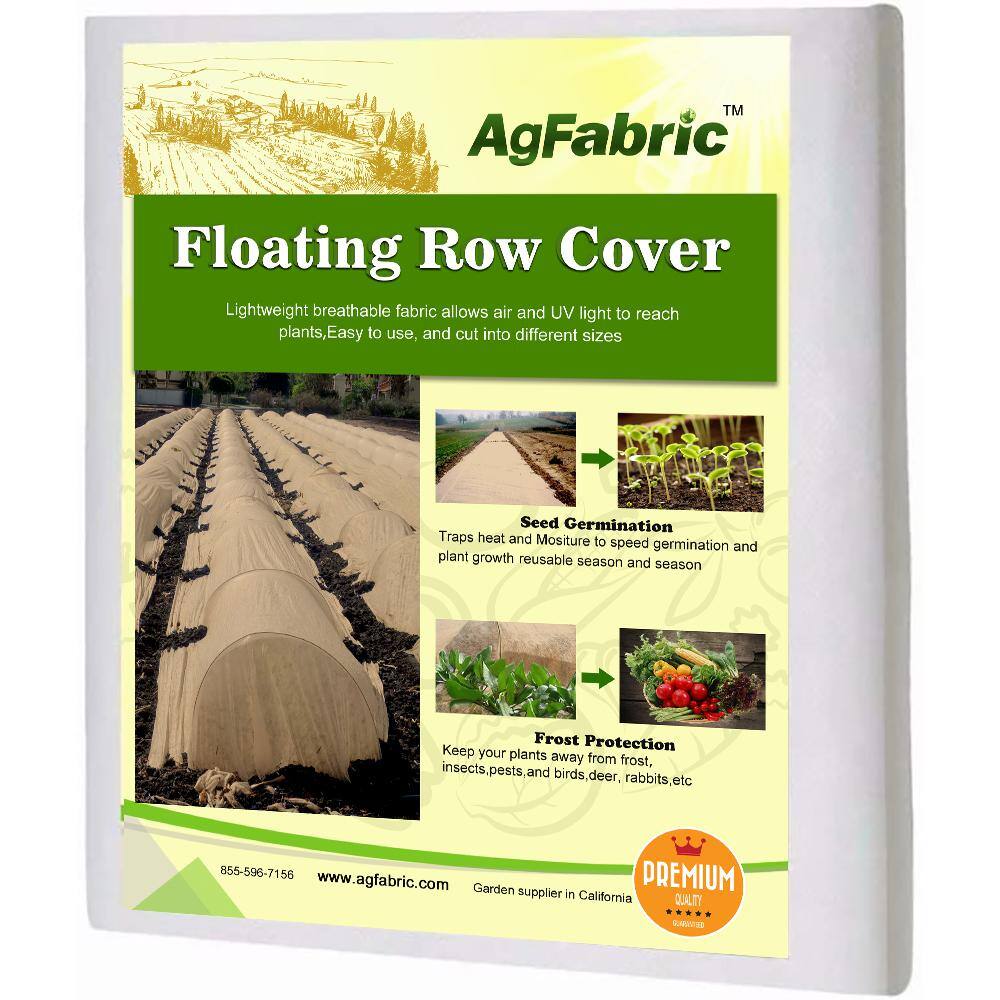 Agfabric Floating Row Covers 10 ft. x 50 ft. 0.9 oz. Plant Covers ...