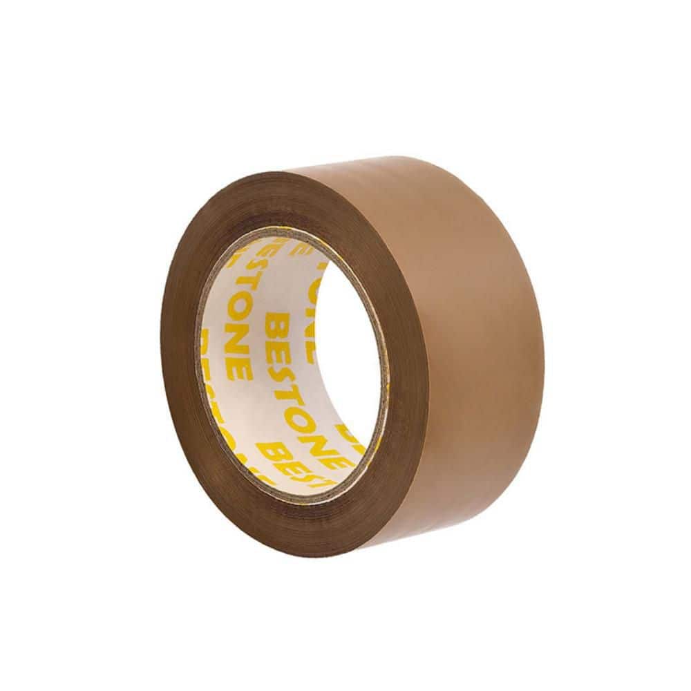 WRIGHTMASTER 2 in. Wide x 110 ft. Strong Brown Packing Tape for Moving ...