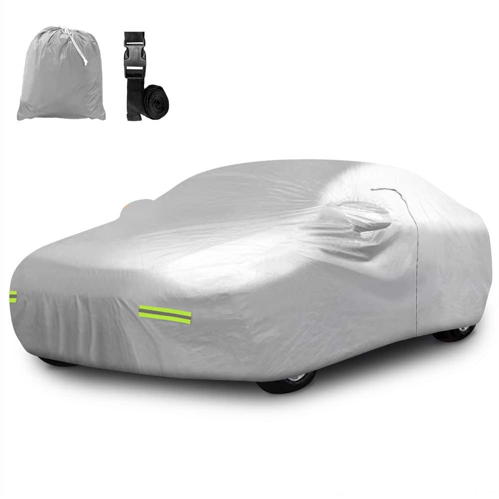 Mockins 190 in. x 75 in. x 60 in. Water Resistant Car Cover with Zipper ...