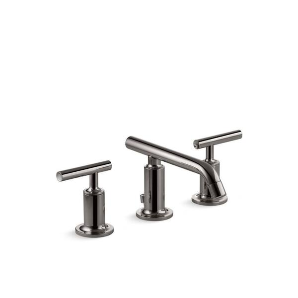 KOHLER Purist Widespread Double Handle 1.2 GPM Bathroom Sink Faucet ...