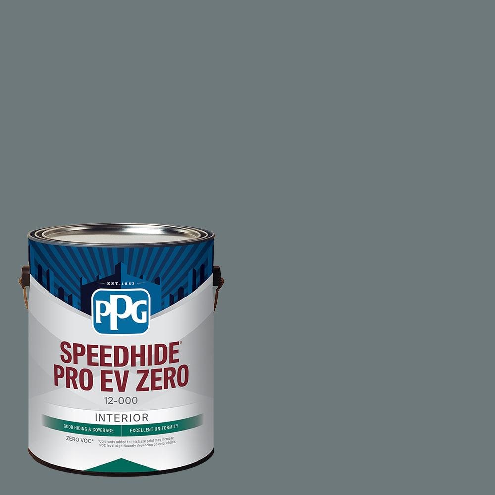 PPG SPEEDHIDE Pro-EV Zero 1 gal. PPG1036-6 Phantom Flat Interior Paint ...