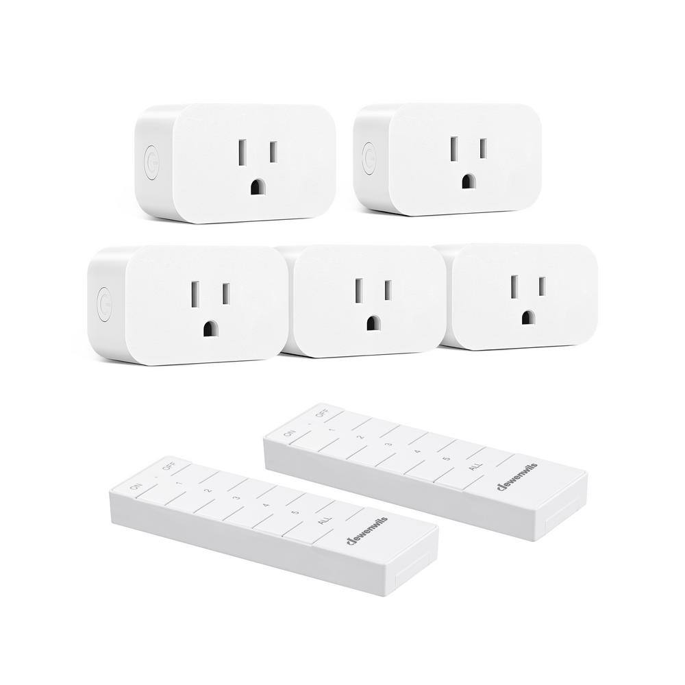 DEWENWILS Indoor Remote Control Outlet Switch Set, White, 2 Remote and ...
