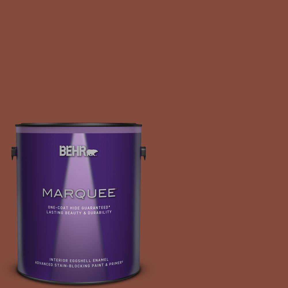 BEHR MARQUEE 1 gal. #S160-7 Red Chipotle One-Coat Hide Eggshell Enamel ...