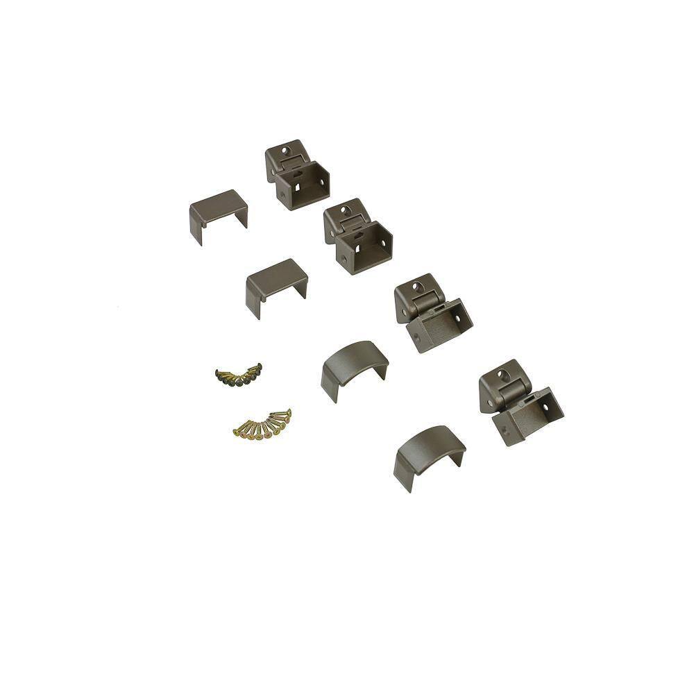 WESTBURY Aluminum Fence Rail Stair Swivel Bracket - Bronze Fine Texture ...