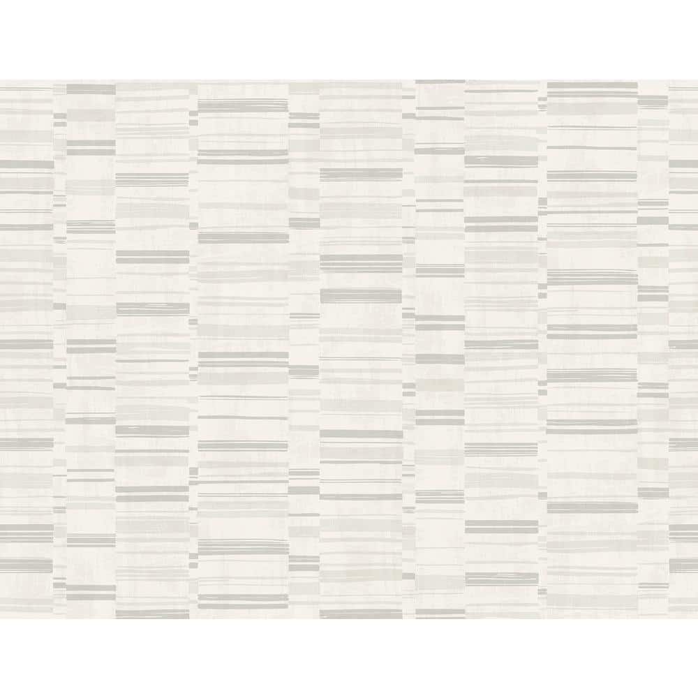 A-Street Prints Fresnaye Light Grey Linen Stripe Light Grey Wallpaper ...