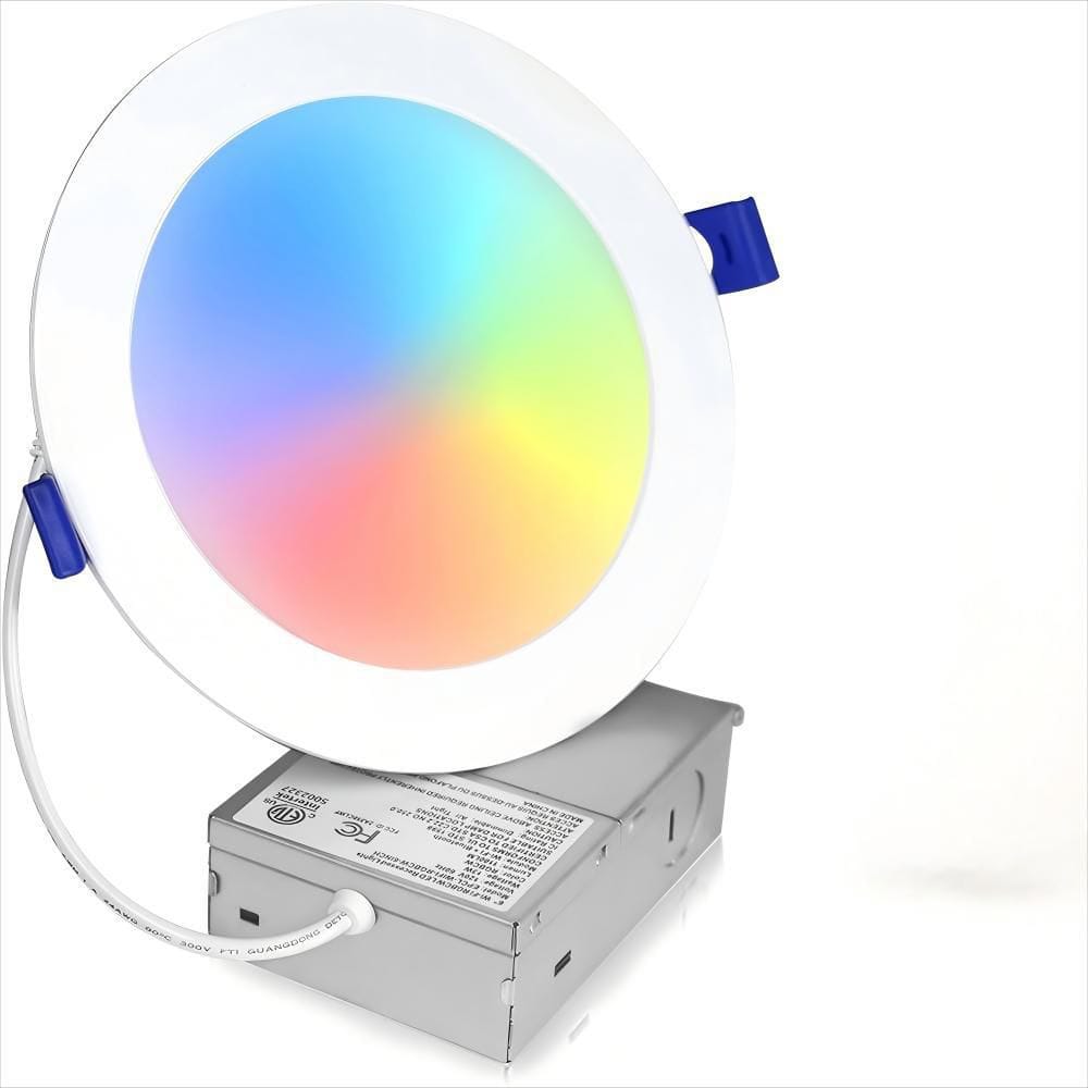 Bieuoram 4 in. Smart LED Recessed Lighting, IC Rated and ETL Certified ...