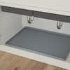 LORDEAR Gray 22 in. D x 31 in. L Rectangular Under Kitchen Sink Mat ...