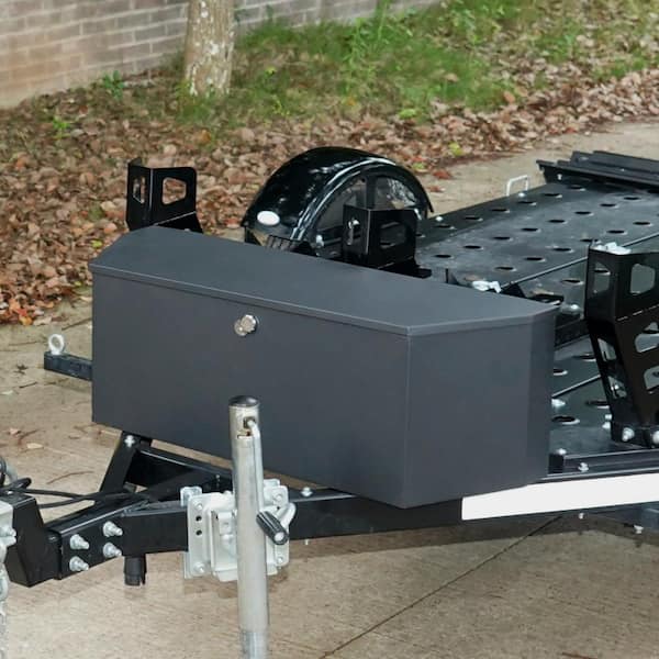 SKYSHALO Trailer Tongue Box, Carbon Steel Truck Tool Box Chest, Heavy ...
