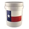 Leaktite 5 Gal. Texas Flag Bucket with Foam Grip 05GLGTX - The Home Depot