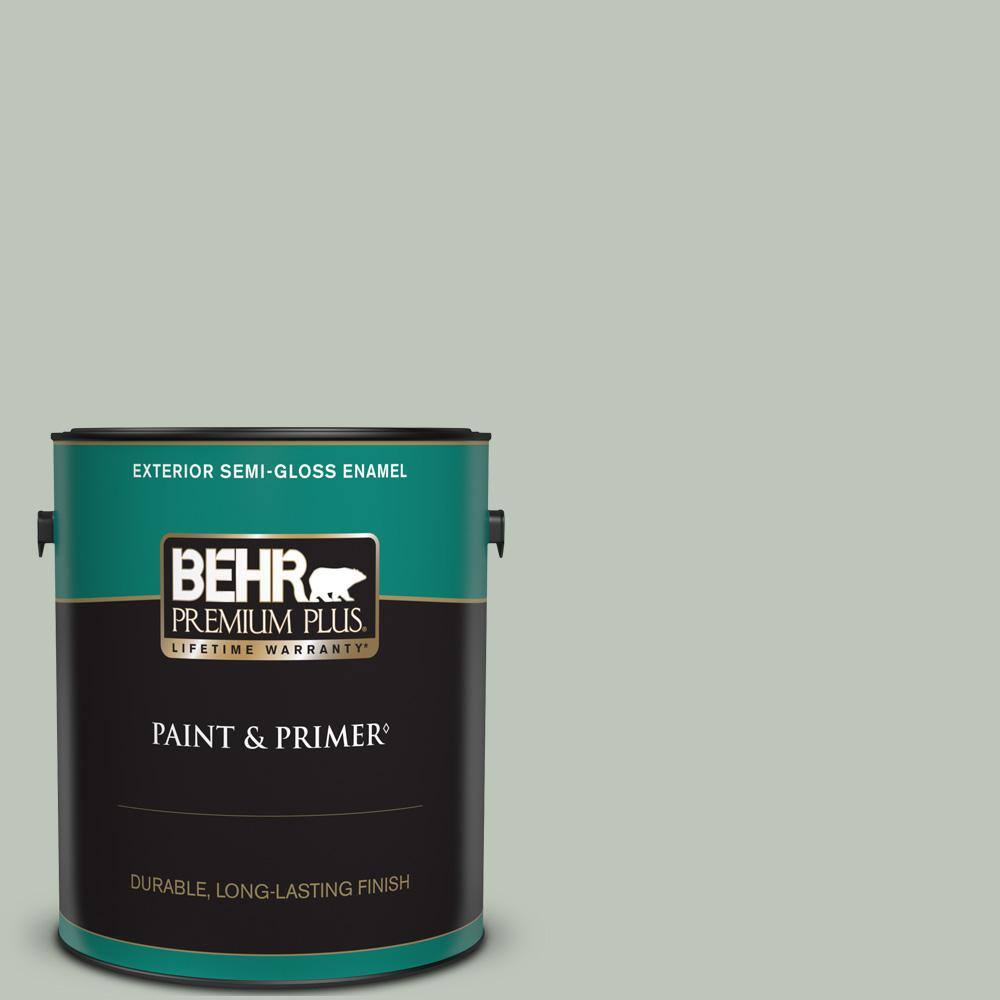 BEHR PREMIUM PLUS 1 gal. #700E-3 Contemplation Semi-Gloss Enamel ...