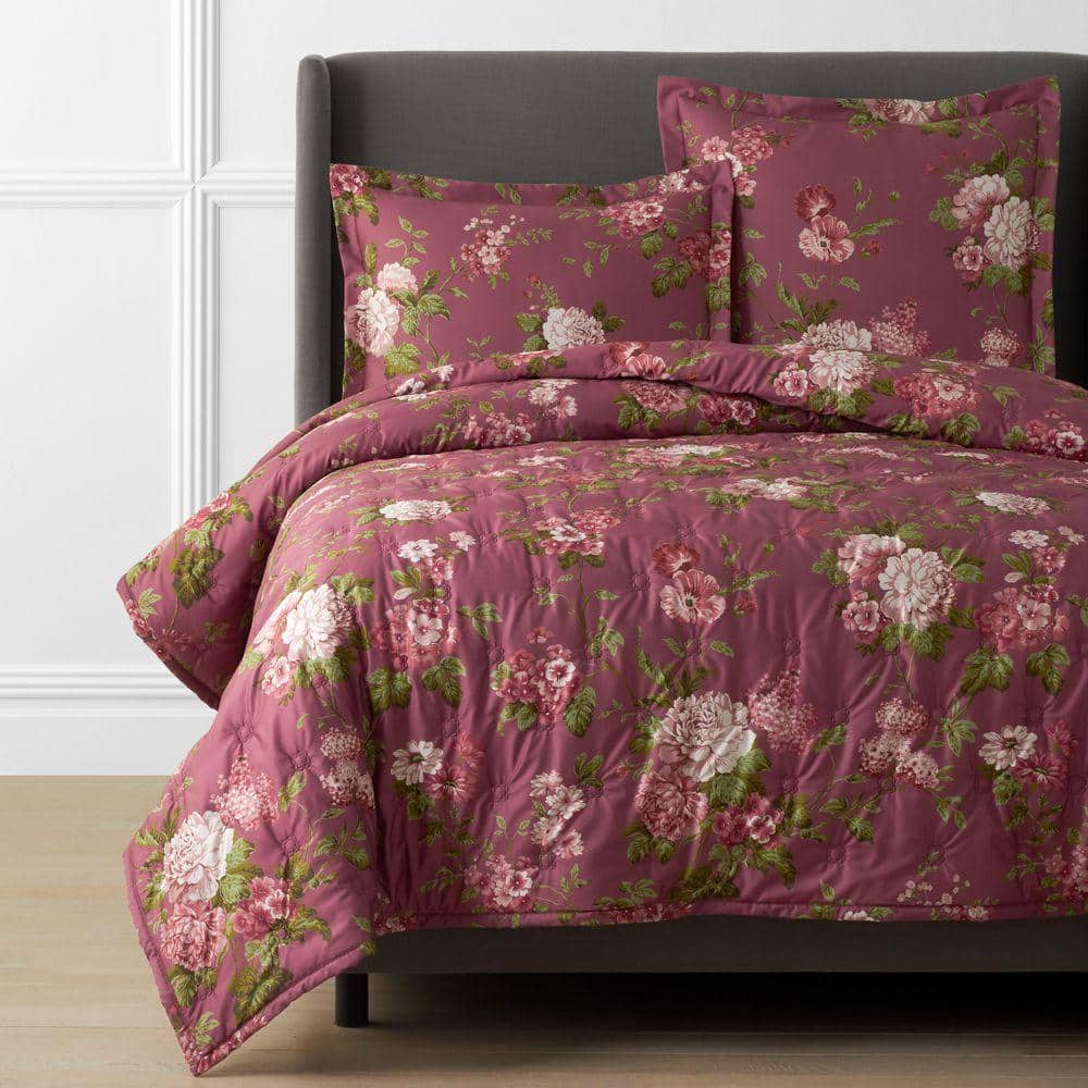 The Company Store Legends Hotel Victorian Bloom Wrinkle-Free Rose Multi ...