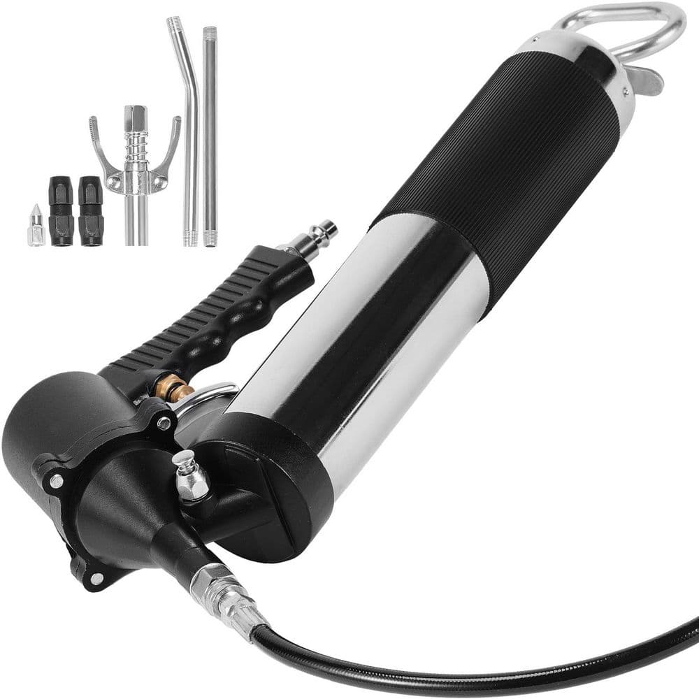 SKYSHALO Grease Gun, 6000 PSI, Pistol Grip Grease Gun Kit with 18 in ...