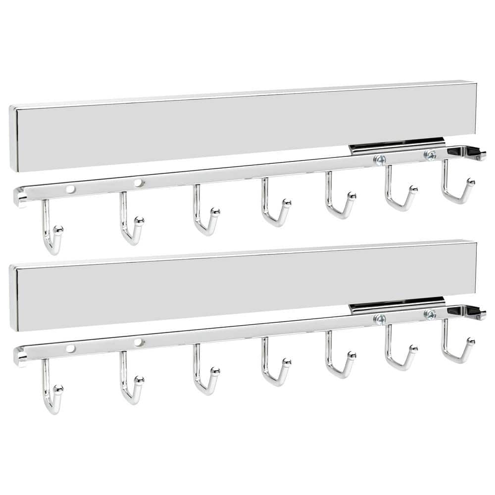 Rev-A-Shelf Sidelines 2.2 in. W Chrome Steel Extendable Deluxe Belt ...