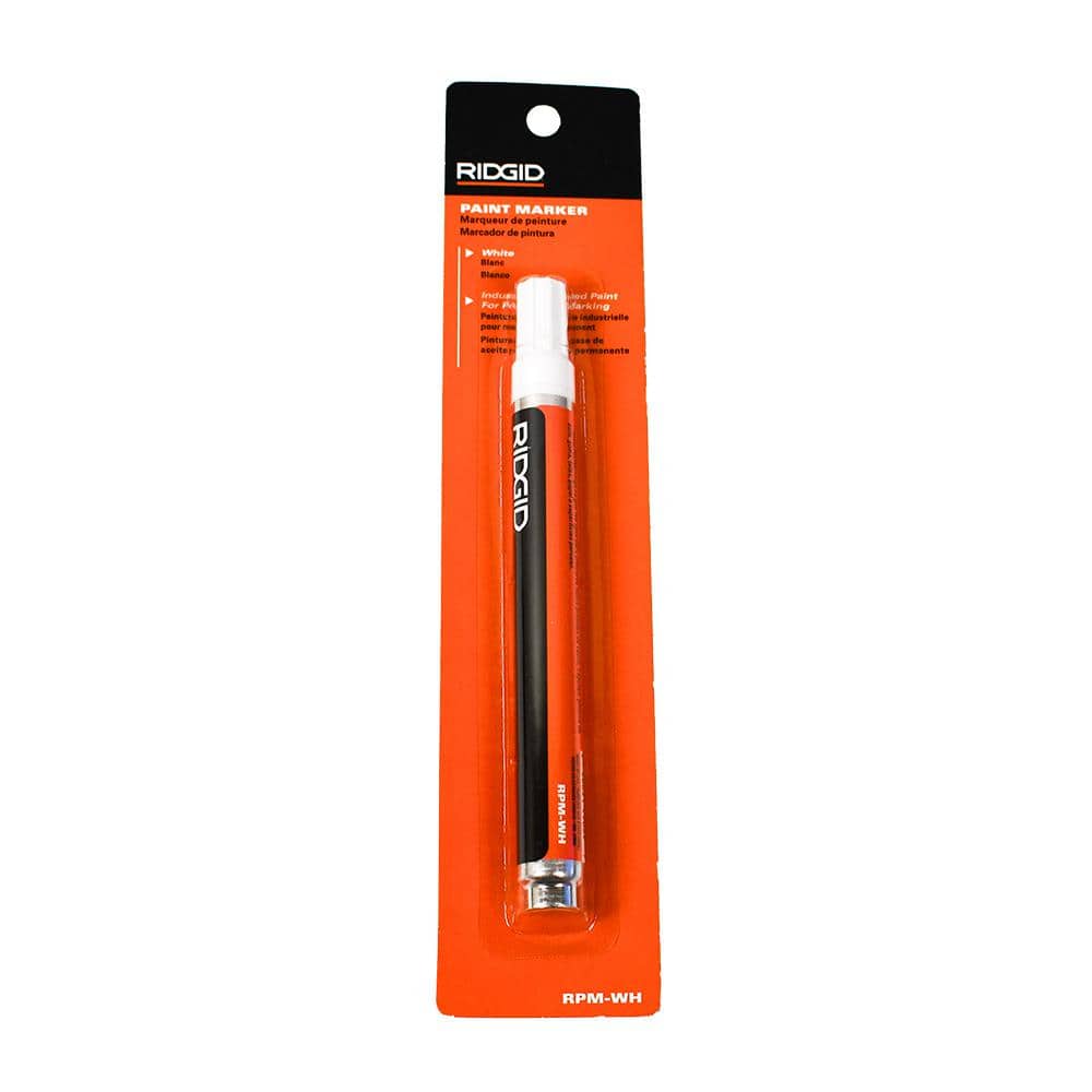 RIDGID White Paint Marker RPM-WH - The Home Depot