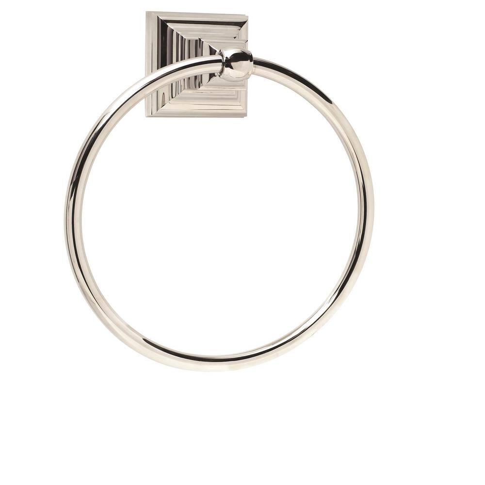 Amerock Markham Towel Ring in Polished Nickel BH26511PN - The Home Depot