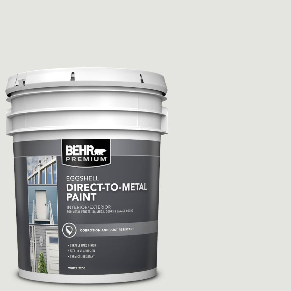 BEHR PREMIUM 5 gal. #BL-W12 Canyon Wind Eggshell Direct to Metal ...