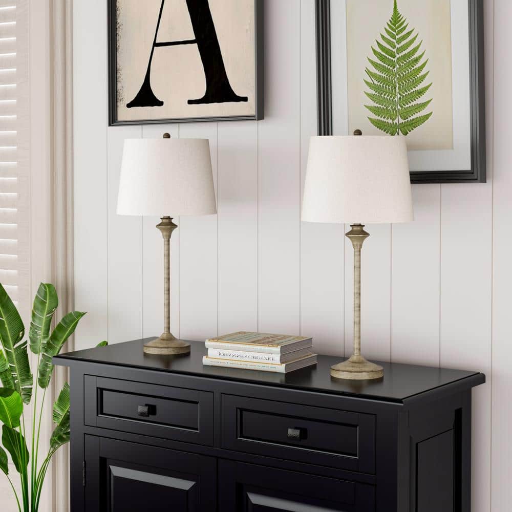 Maxax Cleveland 26 " Brown Buffet Table Lamp Set (Set of 2) T13-BN ...