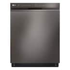 KitchenAid 24 in. PrintShield Black Stainless Front Control Tall Tub ...