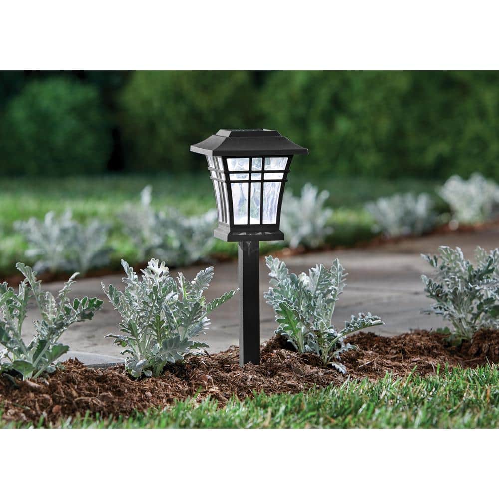 Hampton Bay 8 Lumens Bronze LED Outdoor Solar Landscape Path Light NXT ...