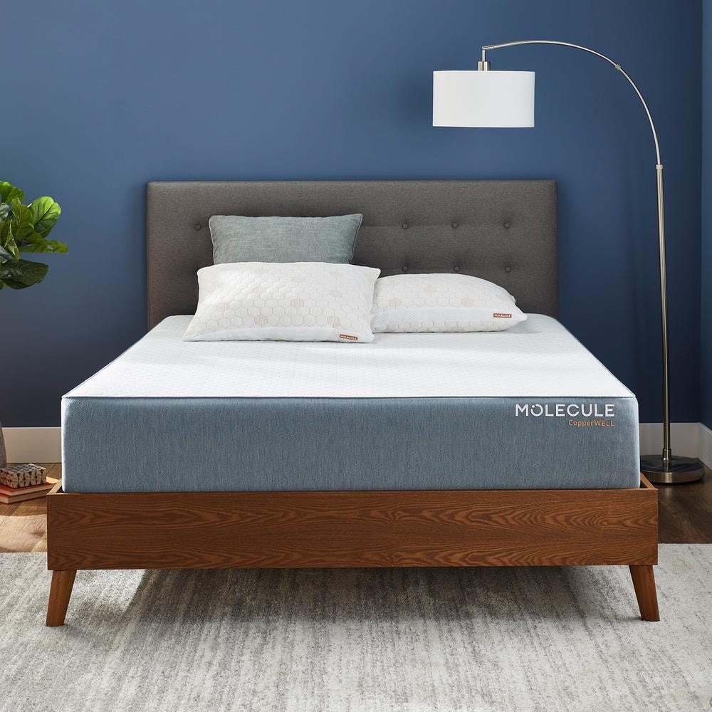 MOLECULE CopperWELL Full Medium Plush Memory Foam 12 in. Bed-in-a-Box ...