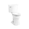 KOHLER Elmbrook 12 in. Rough In 2-Piece 1.28 GFP Single Flush Elongated ...