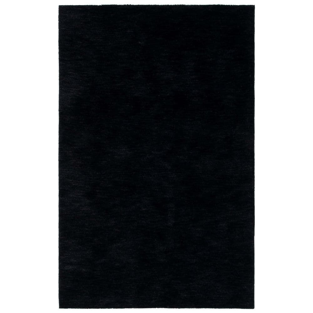 SAFAVIEH Carmine 3 ft. x 5 ft. Black Modern Solid Area Rug CMN101Z-3 ...