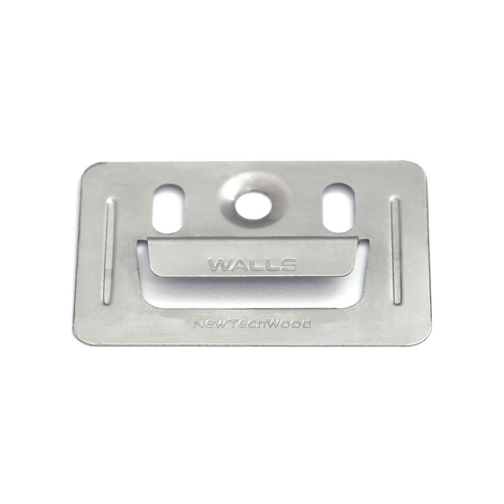 NewTechWood WALLS Clips for Wall Panel 1.69 in. W x 1.14 in. L (24 ...