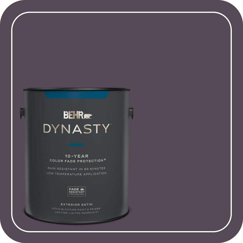 BEHR DYNASTY 1 gal. #BXC-51 Deep Mulberry Satin Enamel Exterior Stain ...
