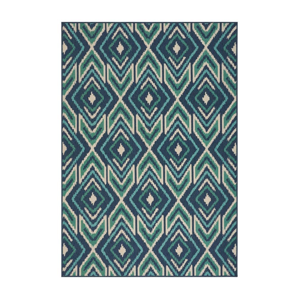 Navy 5 ft. 3 in. x 7 ft. 6 in. Meridian Area Rug YQ64162.00 - The Home ...