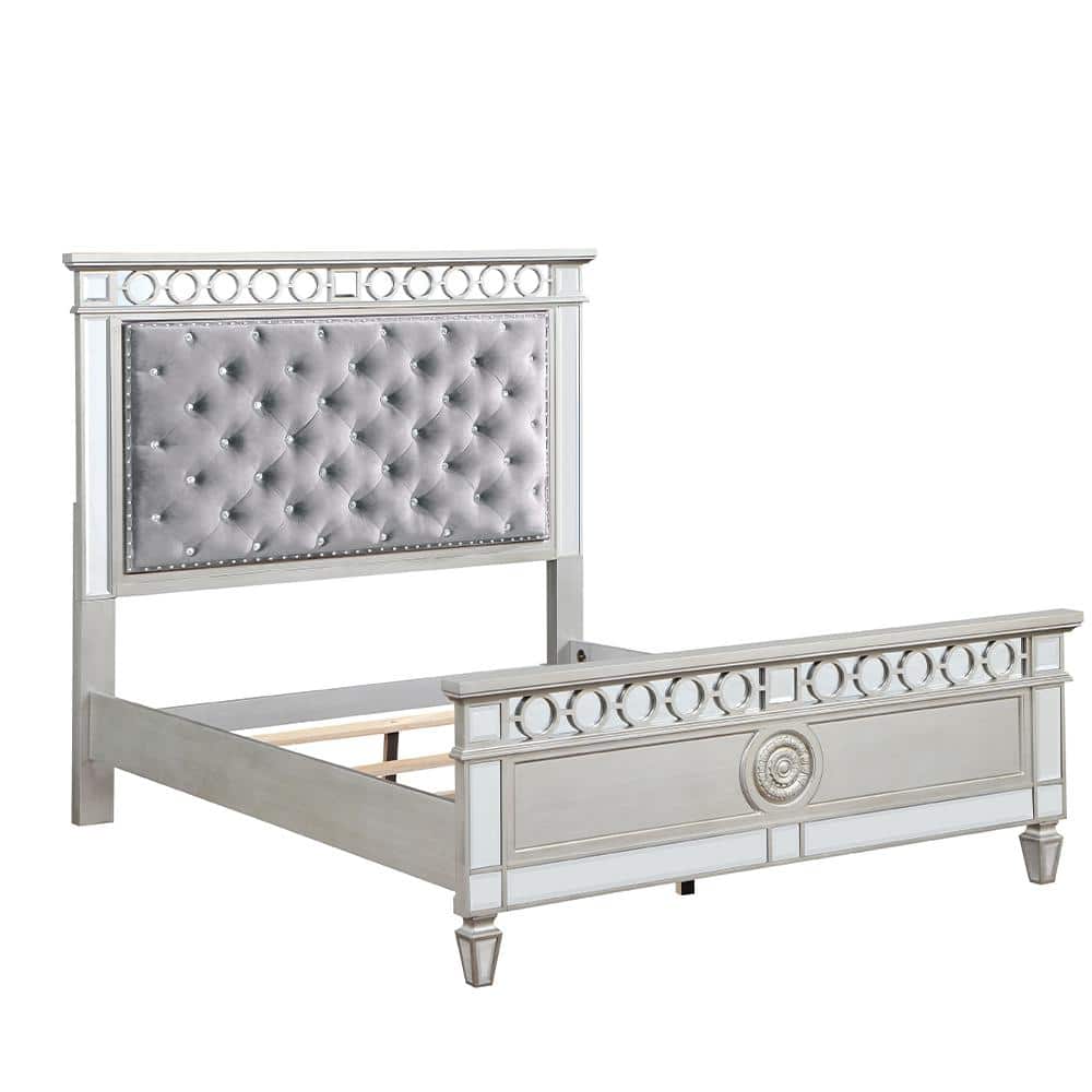 Acme Furniture Gray Wood Frame Full Panel Bed BD01411F - The Home Depot