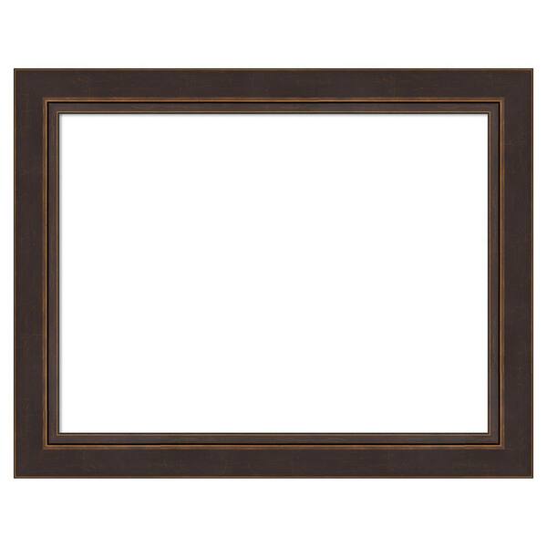 Amanti Art Lara Bronze 28 in. x 22 in. Wood Framed Dry Erase Magnetic ...