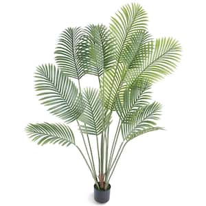 VEVOR 6 ft. Artificial Palm Tree Secure PE Material and Anti-Tip Tilt ...