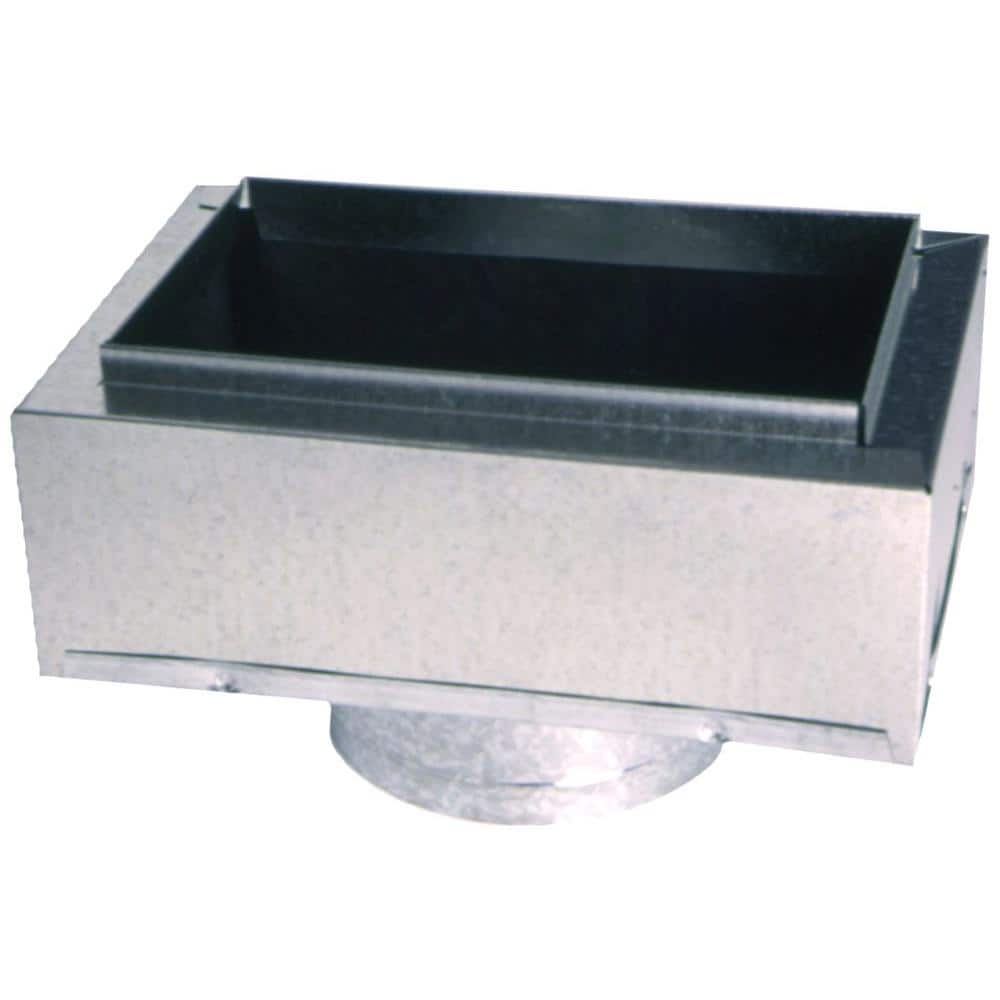 Master Flow 8 in. x 4 in. to 5 in. Insulated Register Box IRB8X4X5 ...