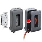 Commercial Electric 1-Gang Extra Duty Non-Metallic Low Profile While-In ...